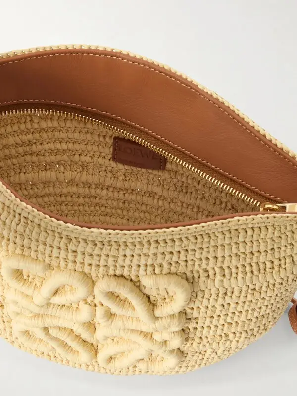 Loewe Eclipse Woven Raffia Shoulder Bag