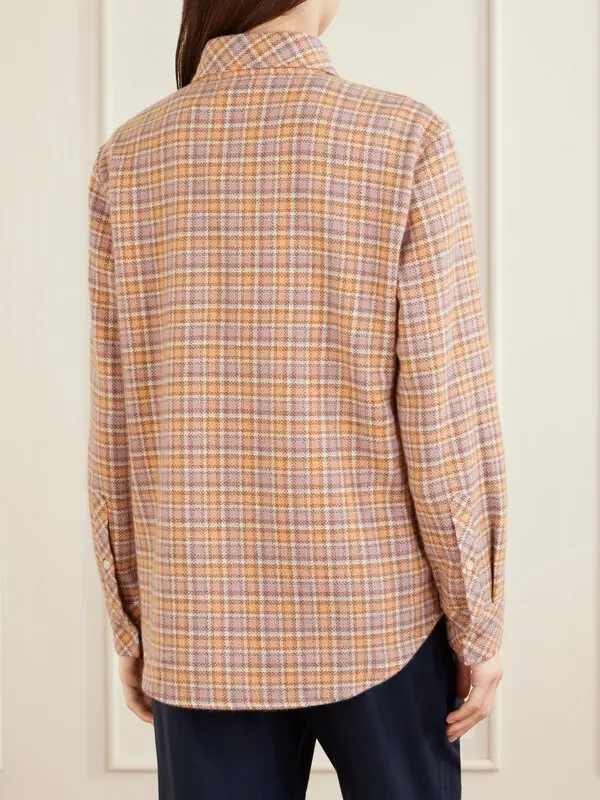 GOD’S TRUE CASHMERE God's True Cashmere Checked Cashmere Shirt