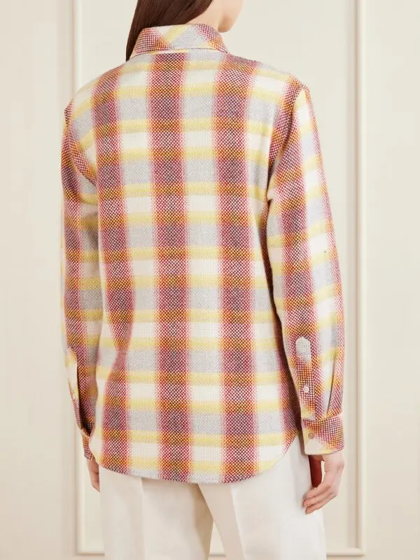 GOD’S TRUE CASHMERE God's True Cashmere Checked Cashmere Shirt