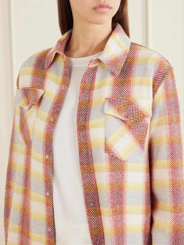 GOD’S TRUE CASHMERE God's True Cashmere Checked Cashmere Shirt