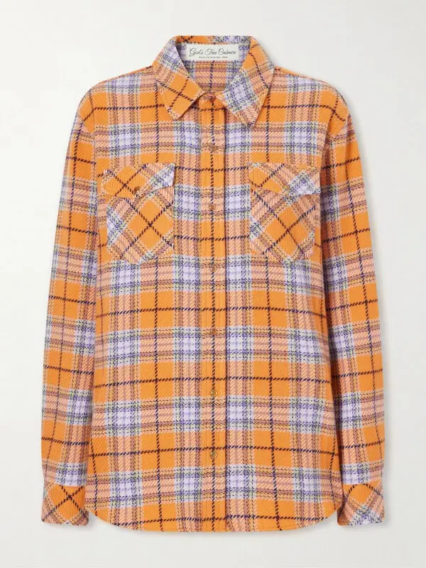 GOD’S TRUE CASHMERE God's True Cashmere Checked Cashmere Shirt