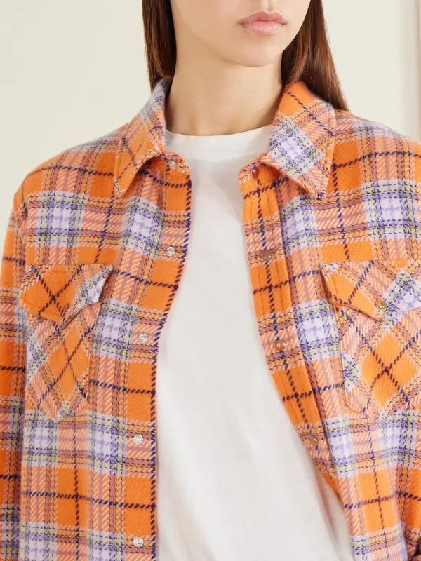 GOD’S TRUE CASHMERE God's True Cashmere Checked Cashmere Shirt