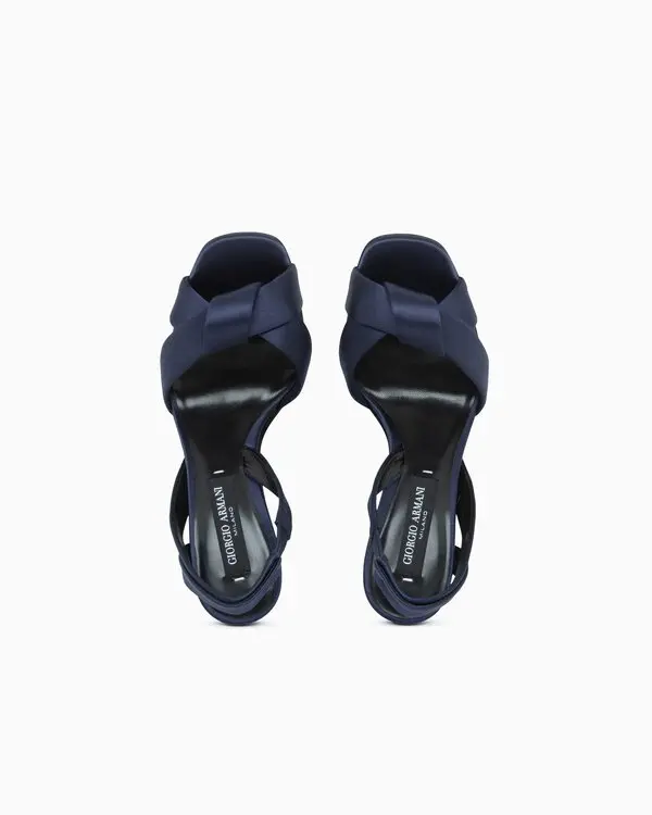 Giorgio Armani Embellished High Heel Slingback Sandals