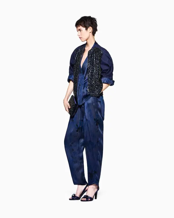 Giorgio Armani Embellished High Heel Slingback Sandals