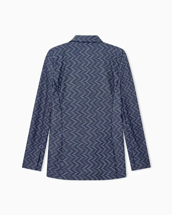 Giorgio Armani Single-breasted Chevron Cashmere And Silk Blazer