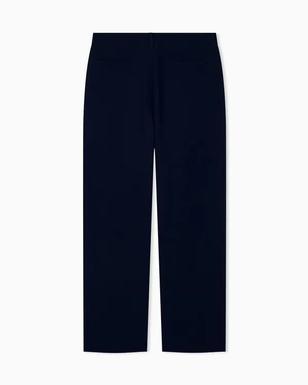 Giorgio Armani Oversized Seersucker Trousers