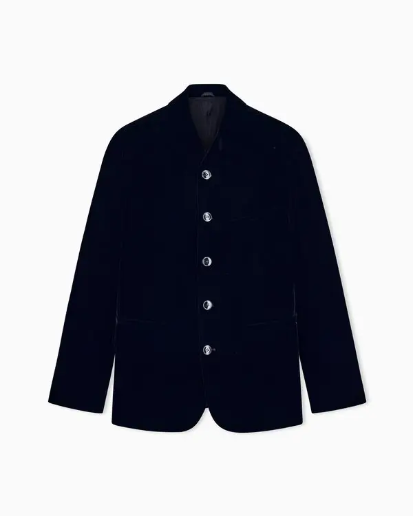 Giorgio Armani Blazer One Shot Stretch Viscose And Cupro Velvet