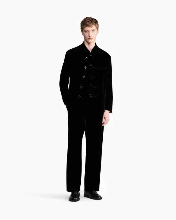 Giorgio Armani Blazer One Shot Stretch Viscose And Cupro Velvet