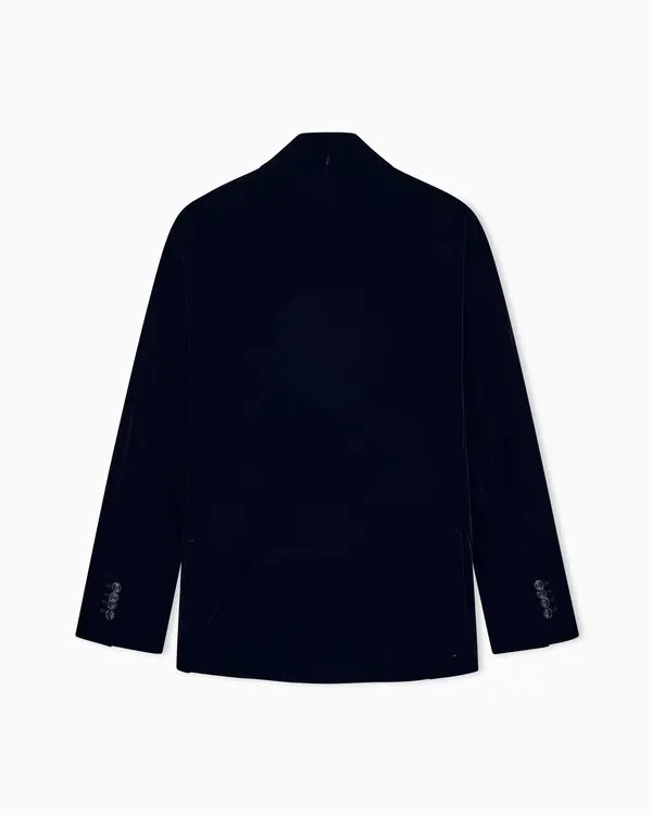 Giorgio Armani Blazer One Shot Stretch Viscose And Cupro Velvet