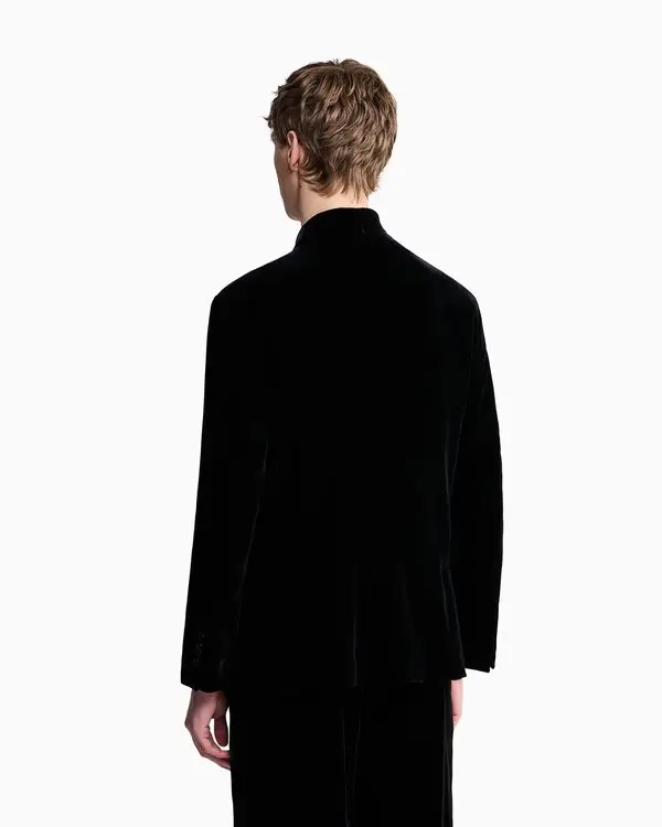 Giorgio Armani Blazer One Shot Stretch Viscose And Cupro Velvet