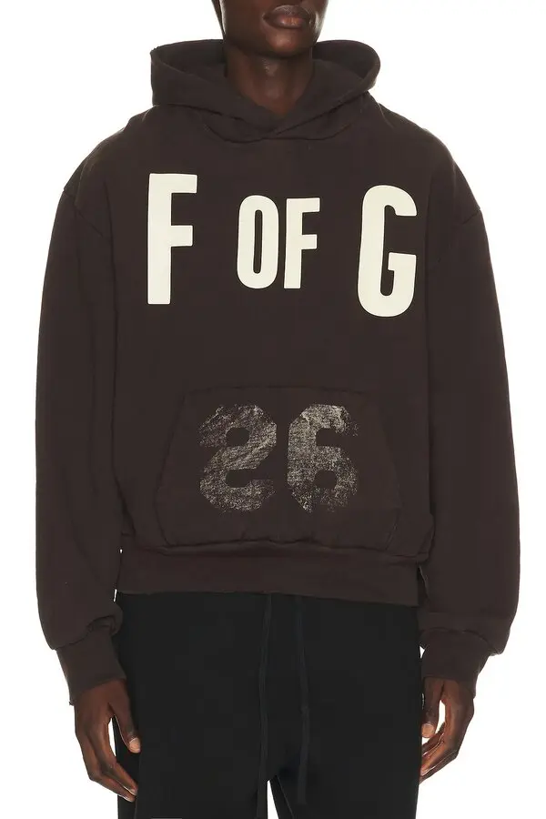 Fear Of God Brushed Fleece 09 Classic Fit Hoodie - Dark Brown