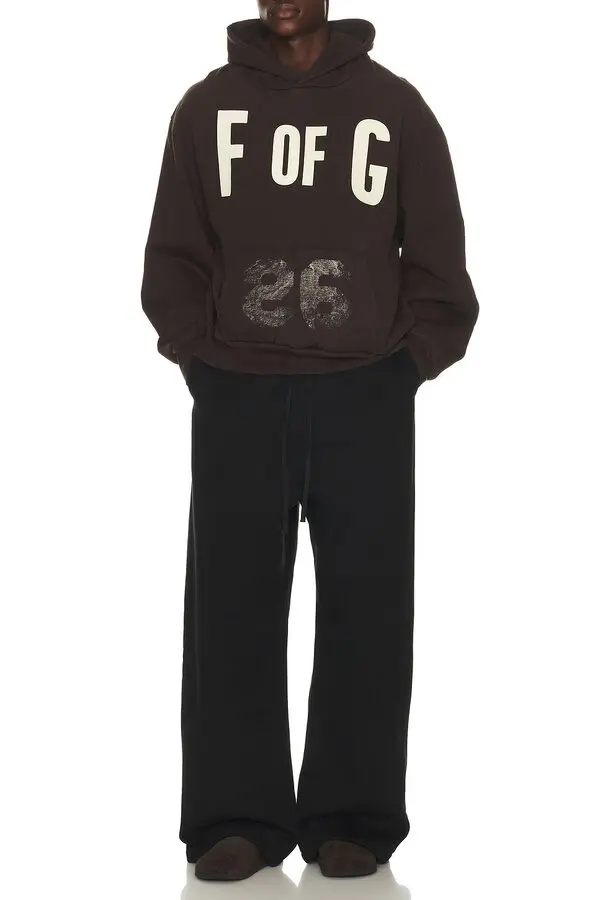 Fear Of God Brushed Fleece 09 Classic Fit Hoodie - Dark Brown