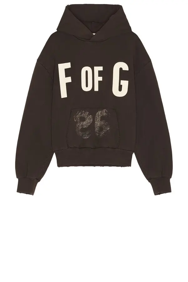 Fear Of God Brushed Fleece 09 Classic Fit Hoodie - Dark Brown