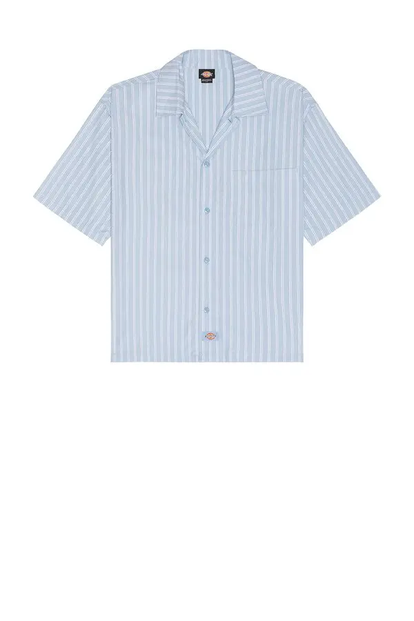 Dickies Venedocia Stripe Shirt In Baby Blue