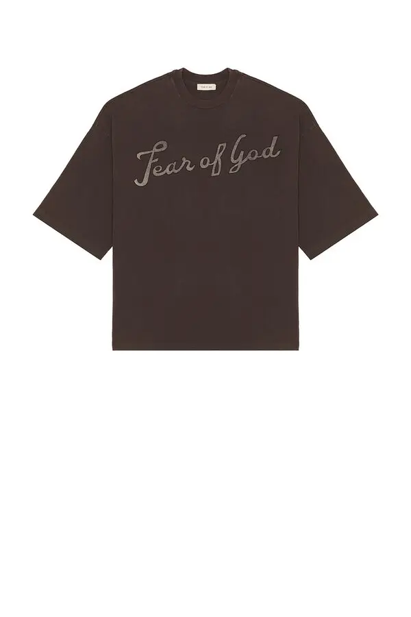 Fear Of God Heavyweight Jersey 43 Tee In Chocolate