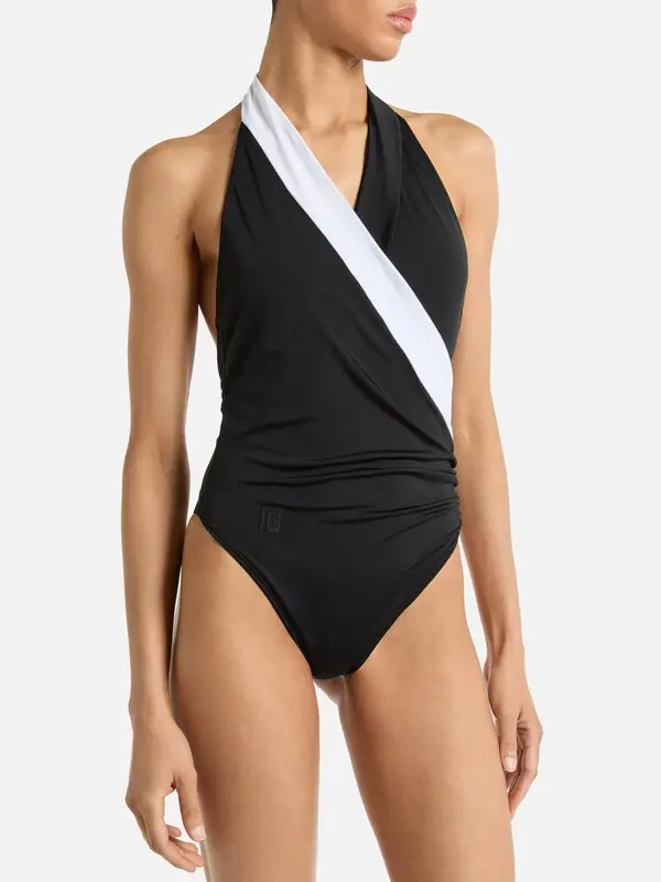 Balmain Two-tone One-piece Swimsuit