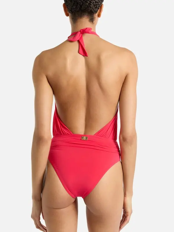 Balmain One-piece Halterneck Swimsuit