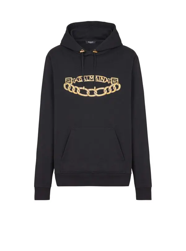 Balmain Chain Logo Hoodie