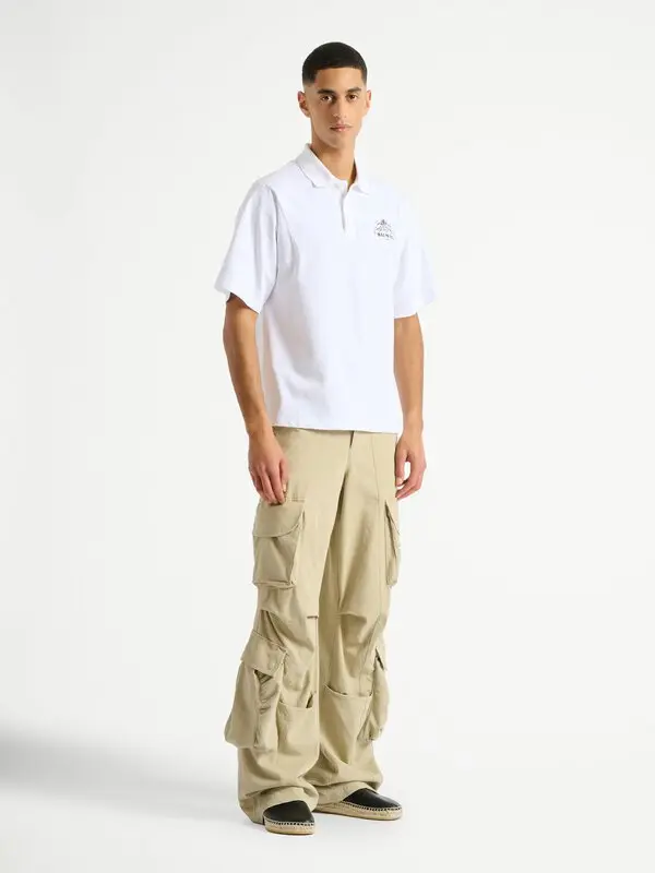 Balmain Printed Vine Polo