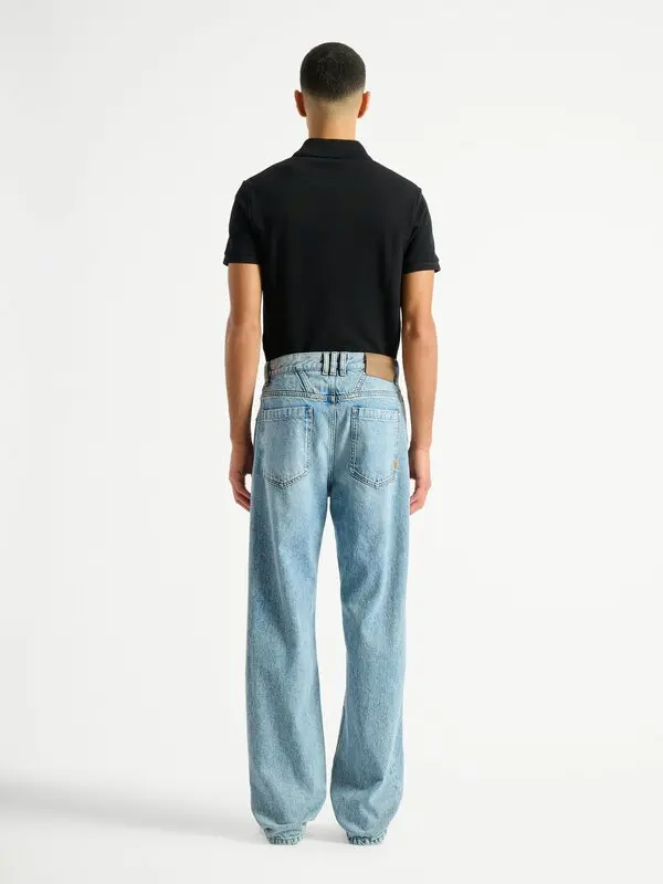 Balmain Faded Denim Loose-fit Jeans