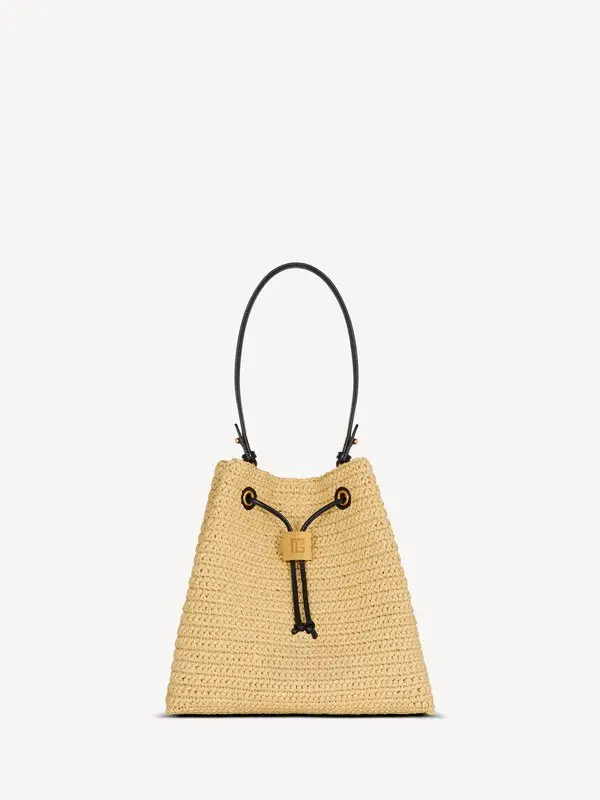 Balmain Pulse Crochet And Leather Backpack
