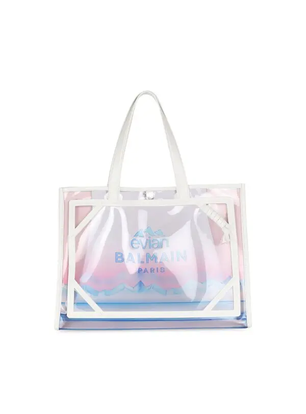 Balmain X Evian B-army 42 Tote Bag In Recycled Pvc