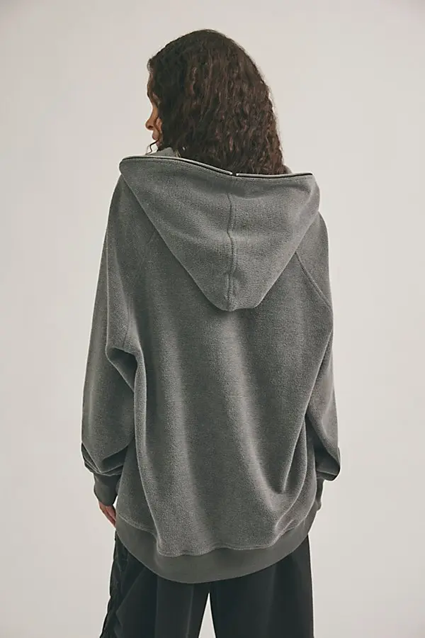 ASPARAGUS Curved Asymmetrical Zip-up