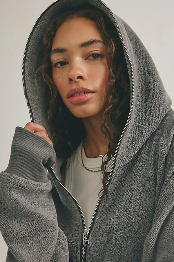 ASPARAGUS Curved Asymmetrical Zip-up