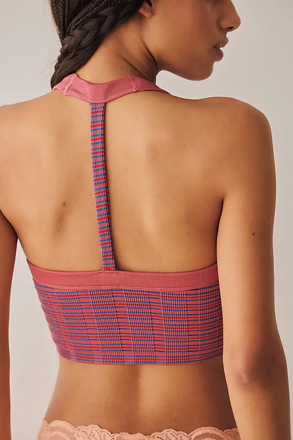 Free People Intimately Wide Awake Striped Halter Tank - Red