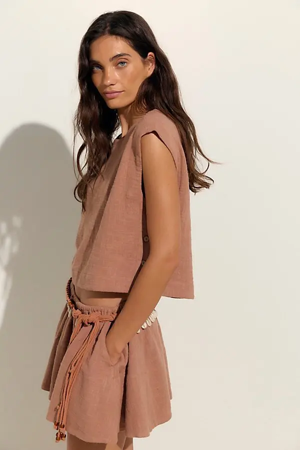 Free People Skye Cotton Set - Latte