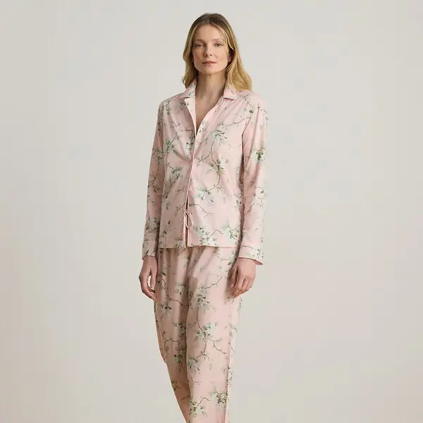 Ralph Lauren Floral Cotton-blend Lawn Sleep Set - Blush Floral