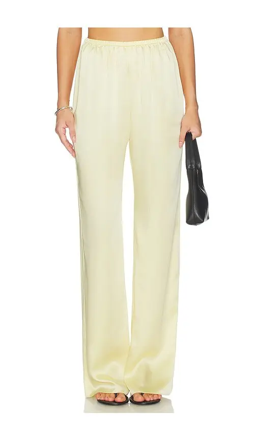 SEROYA Lillian Satin Pant - Yellow