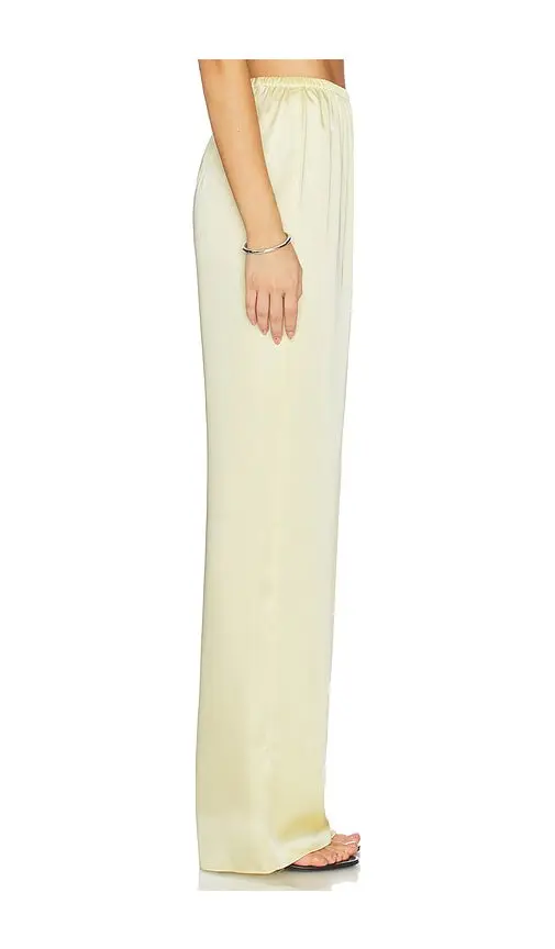SEROYA Lillian Satin Pant - Yellow