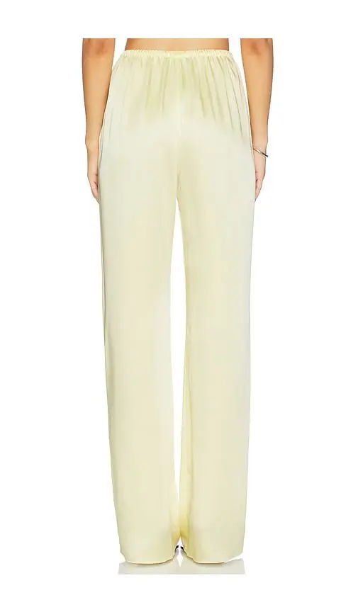 SEROYA Lillian Satin Pant - Yellow