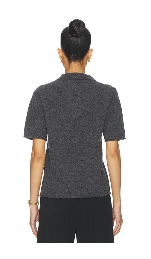 ALL MY LOVE Kayla Cashmere Top - Charcoal