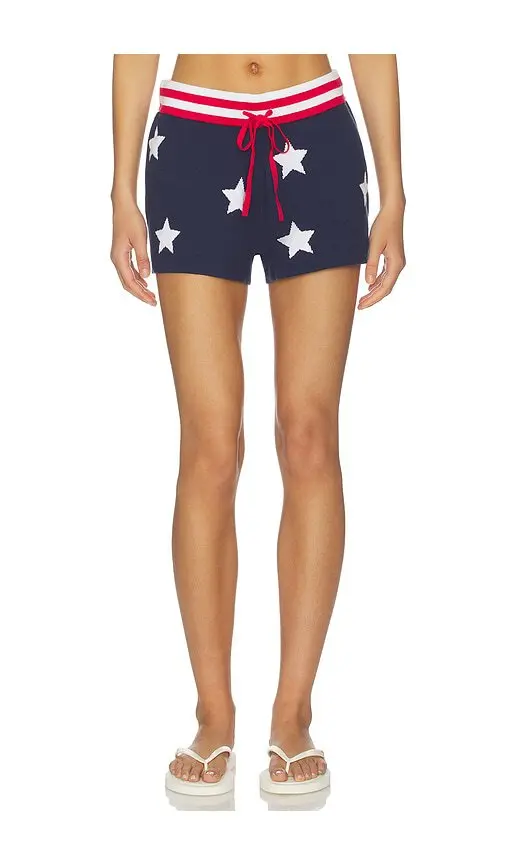 Beach Riot Star Print Knit Shorts