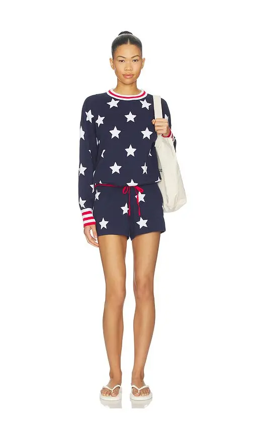 Beach Riot Cal Sweater Star Print