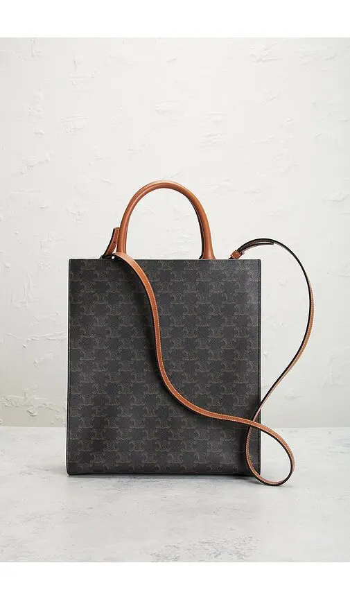FWRD RENEW Celine Triomphe Vertical Cabas Tote Bag