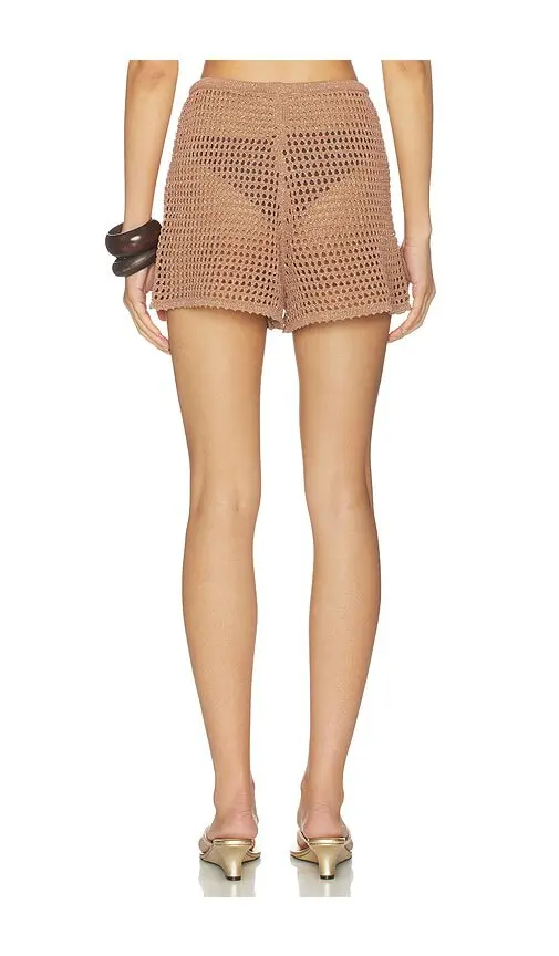 L'Agence Solan Pointelle Knit Shorts