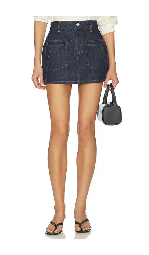 Helmut Lang Denim Mini Skirt - Blue