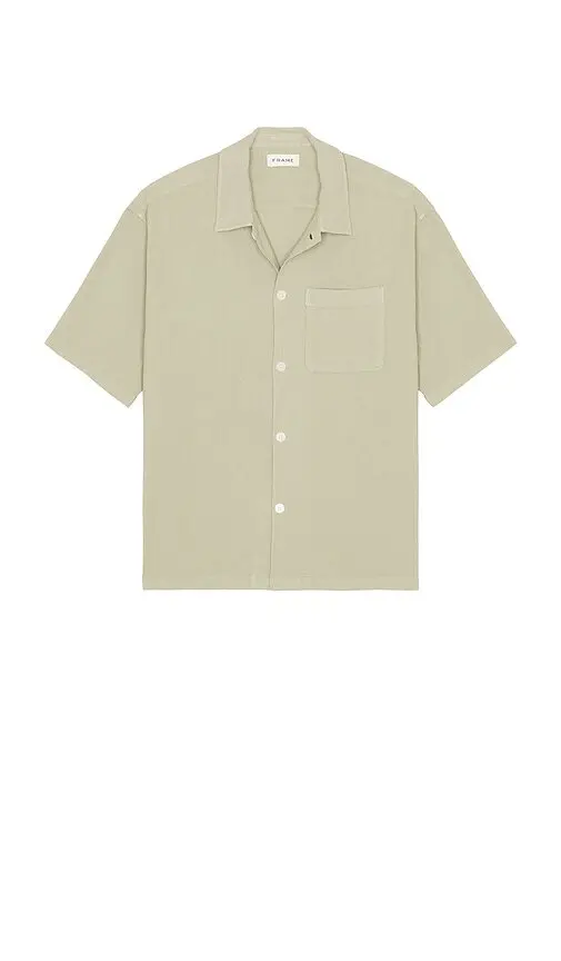 FRAME Open Weave Short Sleeve Shirt In . Also