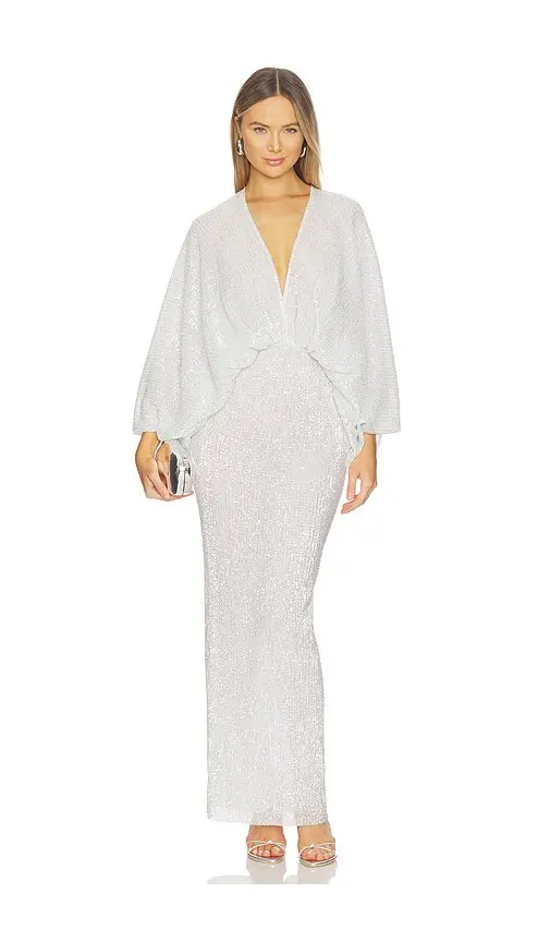 L'IDEE Paradiso Gown - Metallic Silver