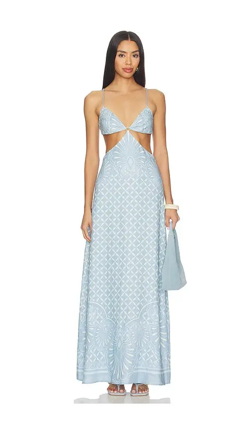 SHANI SHEMER Maya Maxi Dress - Blue