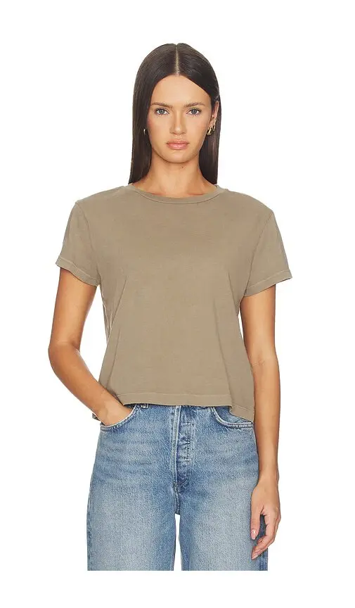 AGOLDE Adine Shrunken Tee - Trail