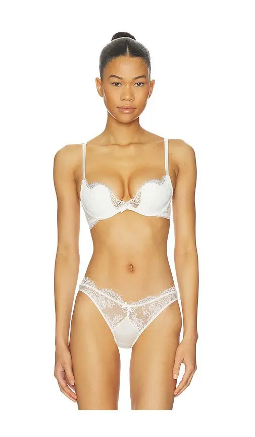FLEUR DU MAL Frankie Lace Seduce U- Plunge Bra - Ivory