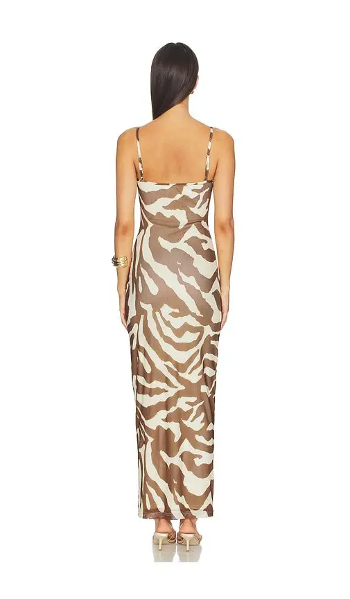 Superdown Emmaline Maxi Dress - Zebra Print