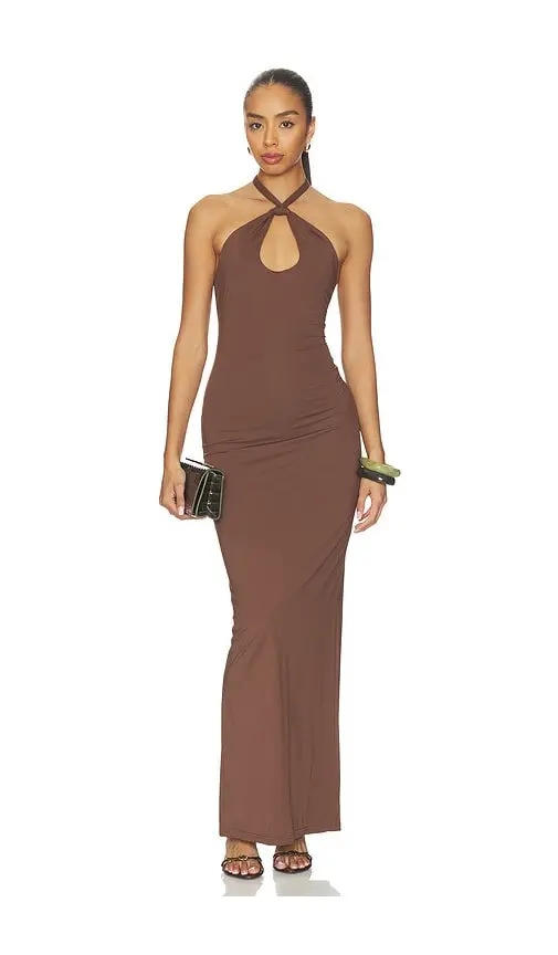 NAKEDVICE The Addie Maxi Dress - Mocha