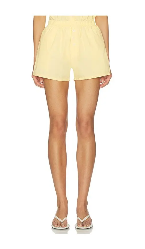 Donni. The Pop Boxer Shorts - Butter