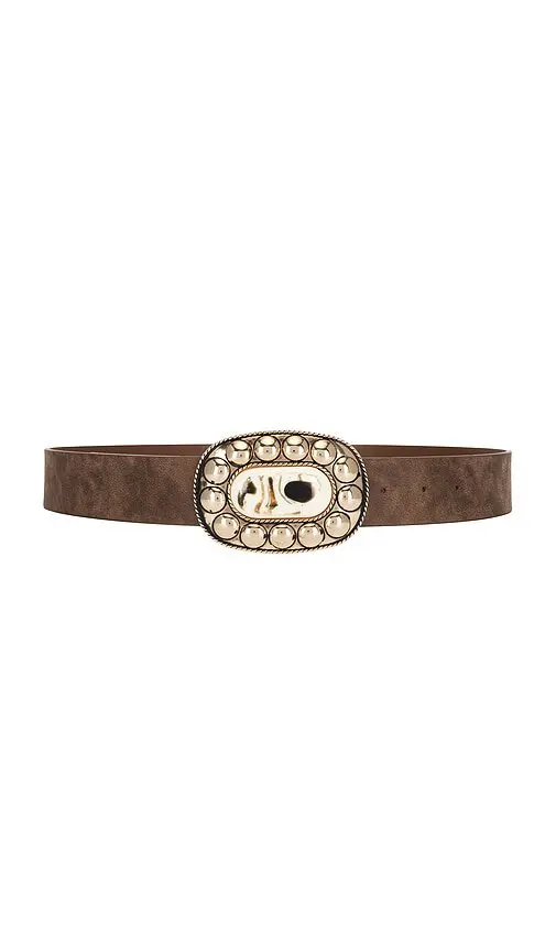 8 Other Reasons Faux Nappa Belt With Stone Detail