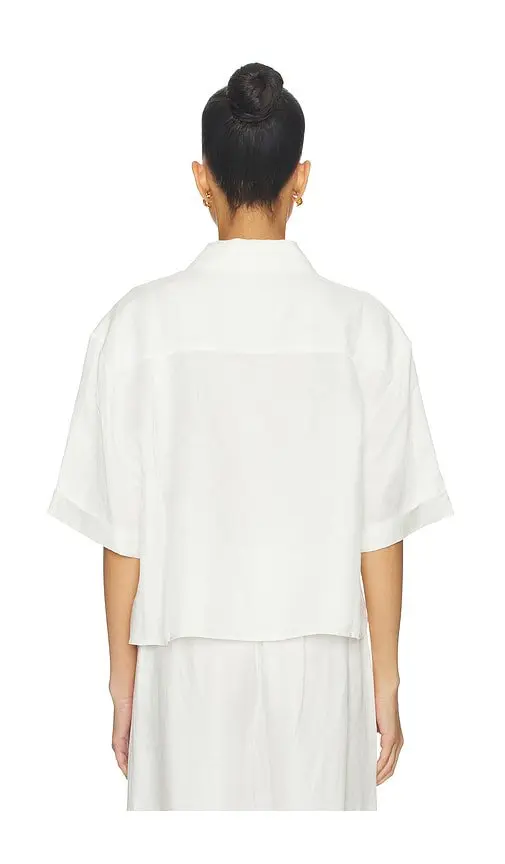 ANINE BING Edith Cropped Shirt